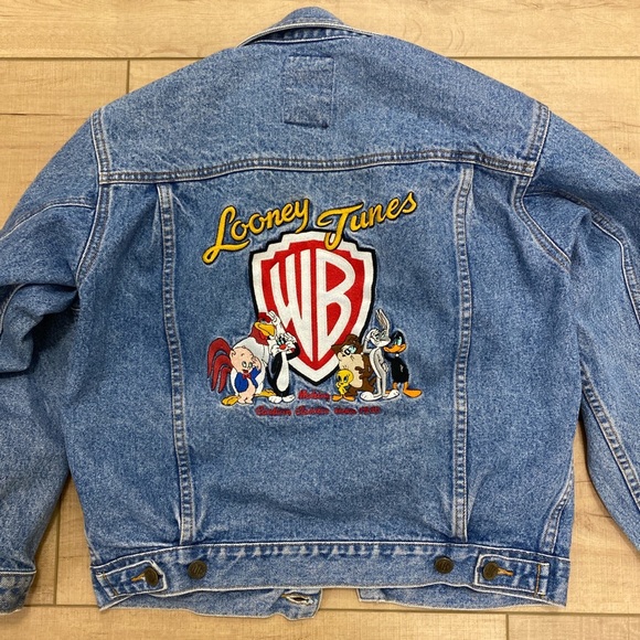 Jackets & Coats | Vintage Looney Tunes Jean Jacket | Poshmark